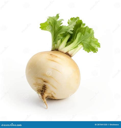 Glossy Turnip Root On White Background Oshare Kei Style Stock Illustration Illustration Of