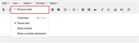 Rich Text Editor Toolbar And Buttons Branch Cms Documentation