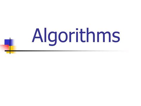 PPT Algorithms PowerPoint Presentation Free Download ID