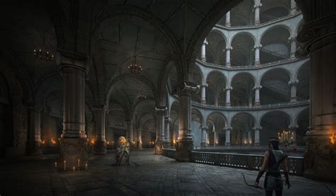 Artstation Earth Castle Underground Tower Final Concept Fantasy