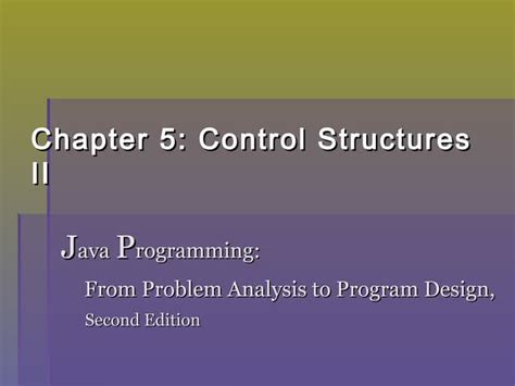 Control Structures Ii Ppt Control Structures Ii Ppt