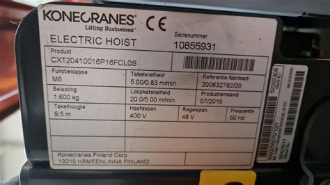 Bovenloopkraan Konecranes Frimach Metaalbewerkingsmachines B V