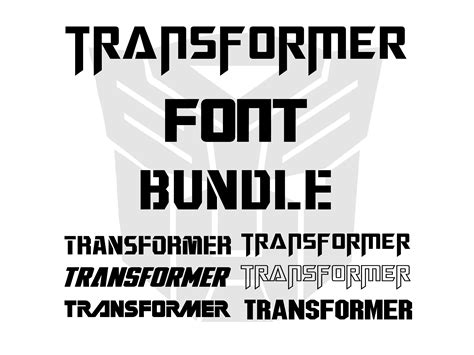 Transform Font Bundle Transform Font Cricut Transform Letter Robot Font Svg Transform Font