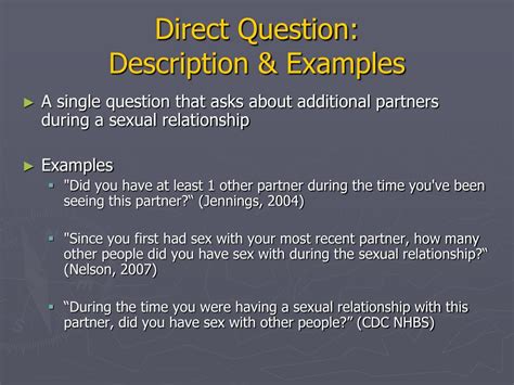 Ppt A Review Of Quantitative Approaches To Measuring Sex Partner