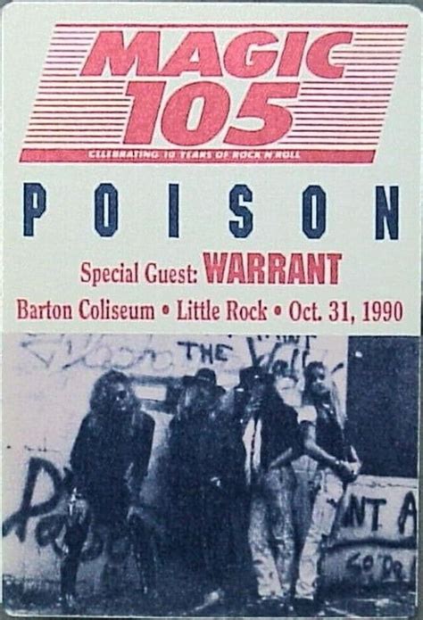 POISON TOURDATES 1990