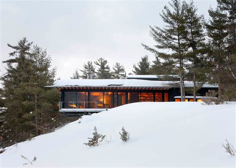 Ian Macdonald Hides Ontario Island Cottage Within A Forest