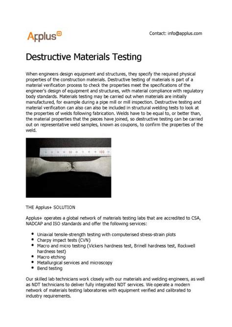 Destructive Testing Pdf 90401 Destructive Testing And Production System Integrity