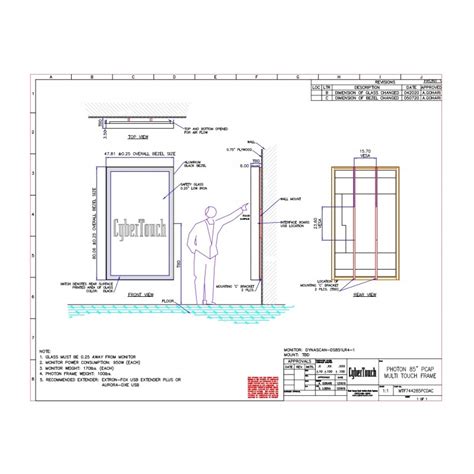Monitor Interactive Touchscreen Custom Multitouch Large Displays Multi Users Multi