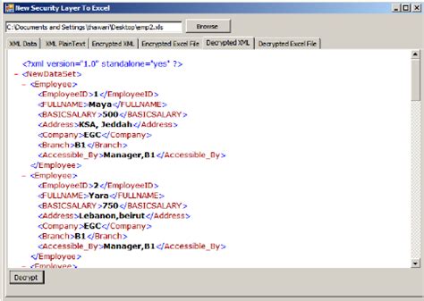 Decryption Of The XML File For The Manager B Download Scientific Diagram