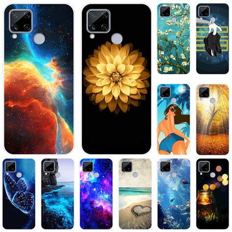 Phone Case For Realme C Printed Cartoon Pattern Back Protective Case Cover For Realme C