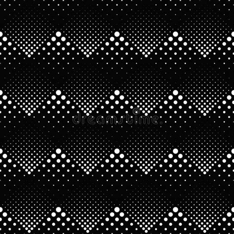 Monochrome Abstract Seamless Circle Pattern Background Design Stock Vector Illustration Of