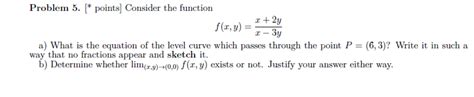 Solved Problem Points Consider The Function Chegg