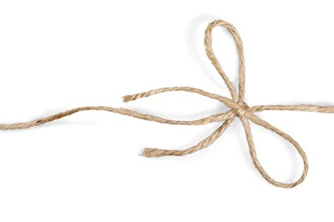 Premium Photo The String Tied In A Bow Present Concept