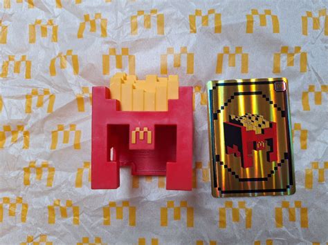 Mcdonalds Minecraft Pommes Figur Karte🍟 Mit Code Neu Gemäss