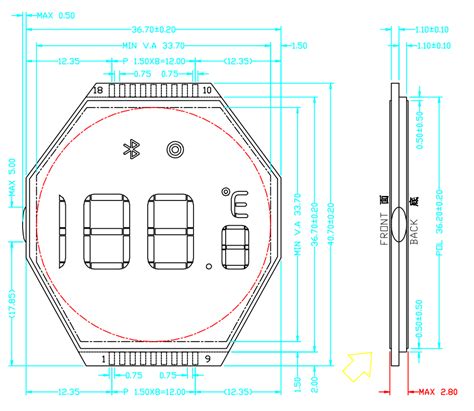 Polygon Reflective Segment LCD Display