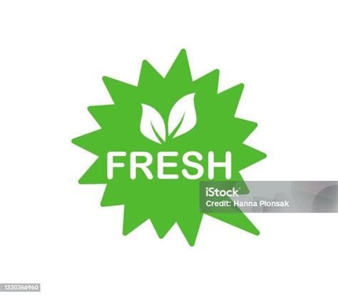 신선한 제품 라벨 유기농 식품을 위한 팜 프레쉬 로고 식품 산업에서 사용할 녹색 엠블럼 벡터 그림입니다 신선함에 대한 스톡 벡터 아트 및 기타 이미지 Istock