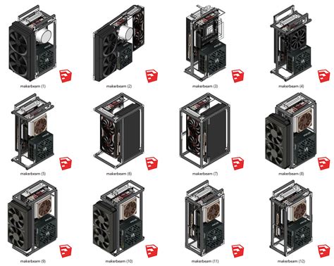 Vertical Itx Pc Makerbeam Designs Album On Imgur