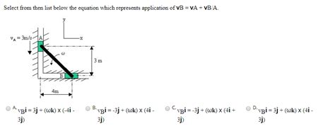 Solved Select From Then List Below The Equation Which Chegg