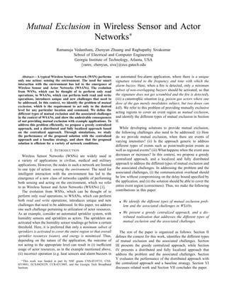 Mutual Exclusion In Wireless Sensor And Actor Networks PDF