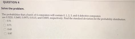 Solved QUESTION 1 Se The Given Values Of N And P To Find The Chegg Com