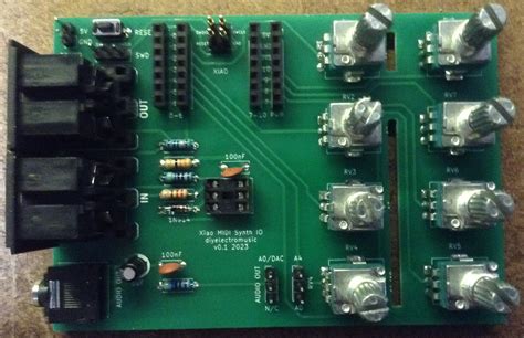 XIAO MIDI Synth Board PCB Part Simple DIY Electronic Music Projects