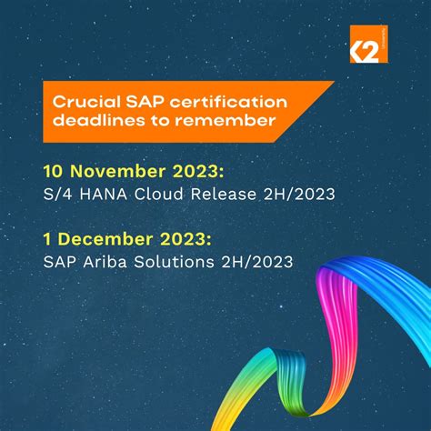Stay Current With Sap Certification And Deadlines K2 University Posted On The Topic Linkedin