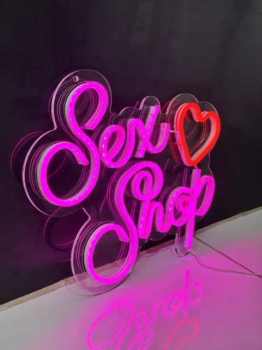 Placa Led Neon Sex Shop Cm Parcelamento Sem Juros