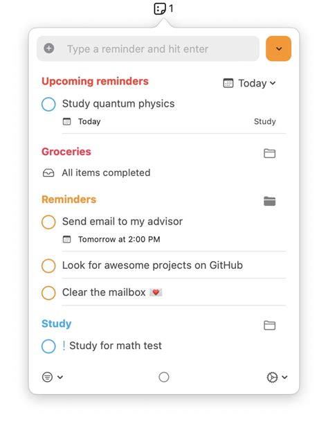 Get Reminders In Your Mac Menu Bar With Reminders Menubar