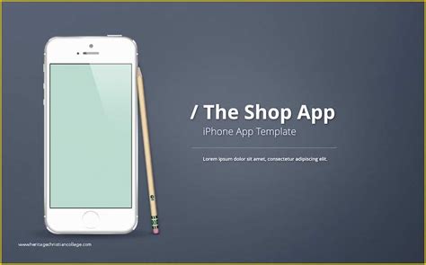 App Templates Free Of Iphone App Presentation Template — Improve