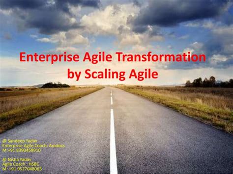 Enterprise Agile Transformation By Scaling Agile Ppt