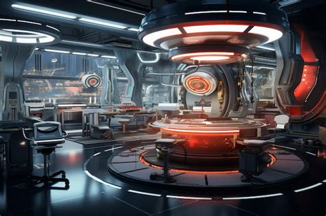 Premium Ai Image Futuristic Computer Gaming Setup Pc High