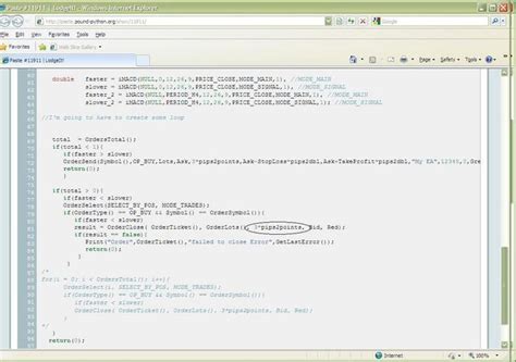 Ea Code Question About Closeorders Expert Advisors And Automated