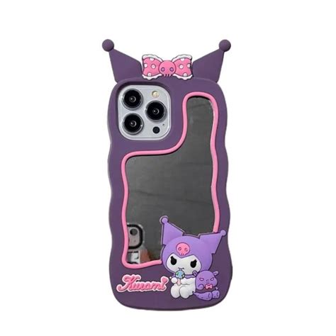 خرید و قیمت قاب گوشی کرومی آینه ای سیلیکونی عروسکی C3435، هزینه ارسال