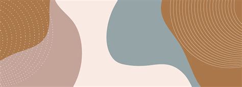 추상 파스텔 색상 배경 리퀴드 스타일 미니멀 한 아트 워크 포스터 웹 배너 벽지 패브릭 프린트 용 디자인 갈색에 대한 스톡 벡터