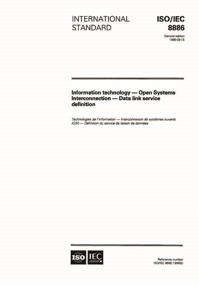 ISO IEC 8886 1996 Information Technology Open Systems Interconnection Data Link Service