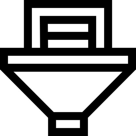 Filtering Basic Straight Lineal Icon