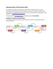 Password Sniffing Lab Wireshark Pdf Hacking Activity Sniff Network Traffic In This Practical