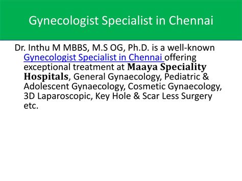 Ppt Infertility Doctor In Chennai Powerpoint Presentation Free Download Id 11730955