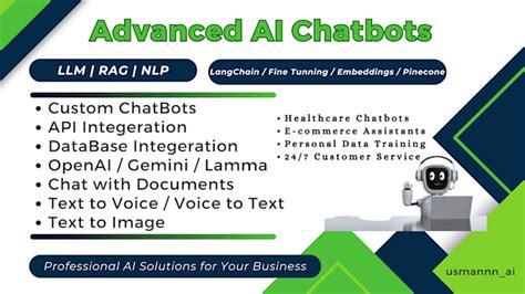 develop ai chatbots and websites using llm rag nlp with openai