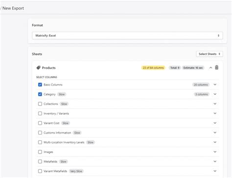 Bulk Update Shopify Product Category Matrixify App