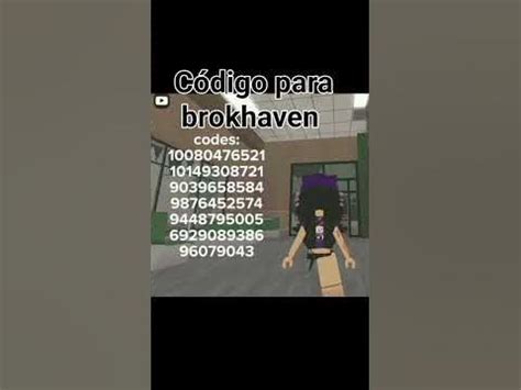 Códigos Para Brokhaven Youtube
