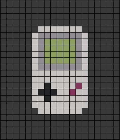 A Pixel Art Template Of The Game Boy Hand Held Portable Consoleworks
