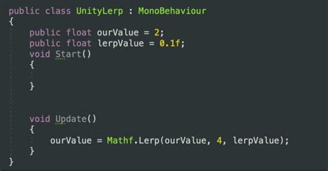 Unity de Lerp fonksiyonu nasıl kullanılır Mobidictum