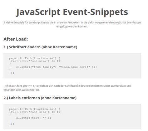 JavaScript Event Snippets Image Maps De