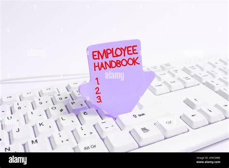 Conceptual Display Employee Handbook Business Concept Document That Contains An Operating