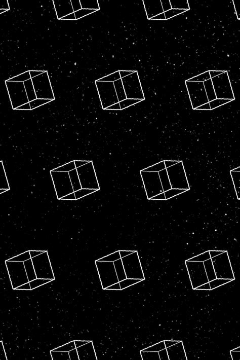 Free Vector Seamless 3d Geometric Cubic Pattern On A Black Background Design Vector