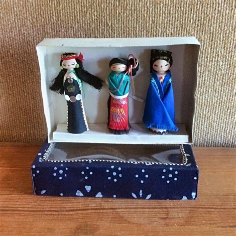 Mini Ethnic Minority Doll Home Decor Boho Peg Doll Vintage Decor Doll