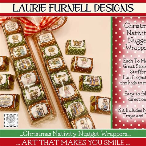 Christmas Hershey Nugget Wrapper Template Etsy
