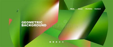 Vector Geometric Abstract Background Design Template Stock Vector Illustration Of Fluid