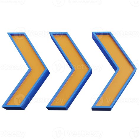 3d Rendering Three Blue Arrows Isolated 11796833 Png